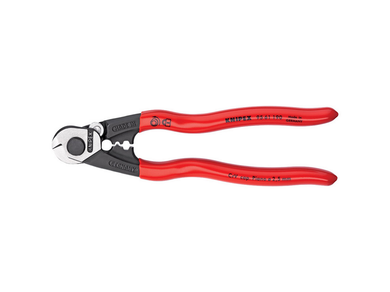 DR03047 | DRAPER Knipex Forged Wire Rope Cutters, 190mm - S10 Supplies