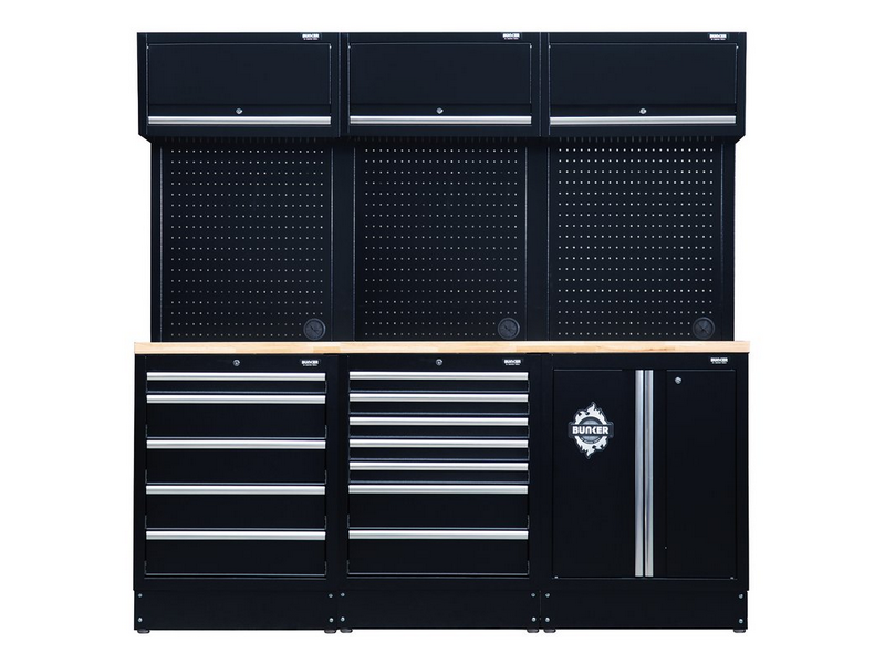 DR04411 | DRAPER BUNKER® Modular Storage Combo with Hardwood Worktop ...