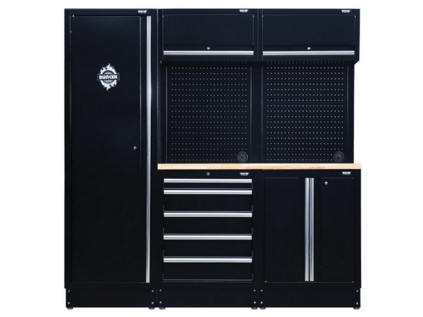 DR04488 | DRAPER BUNKER® Modular Storage Combo with Hardwood Worktop ...