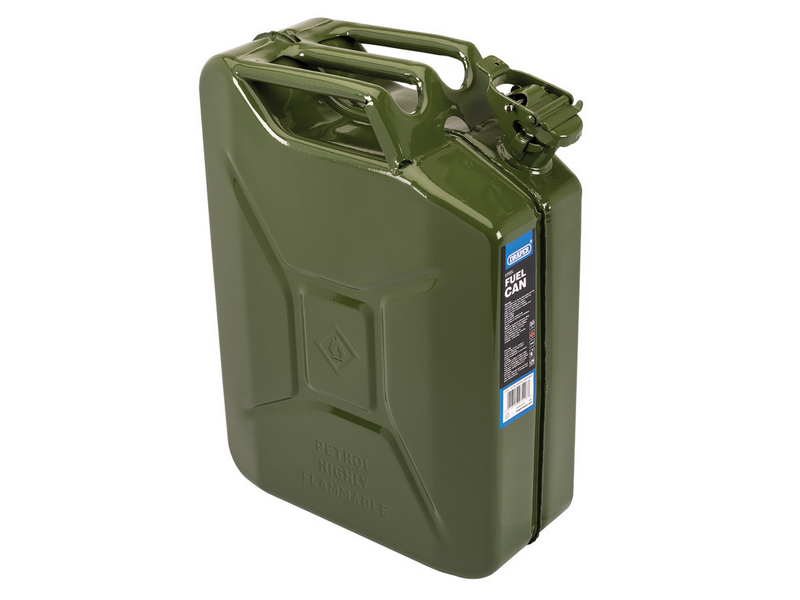 DR07218 | DRAPER Steel Fuel Can, 20L, Green - S10 Supplies