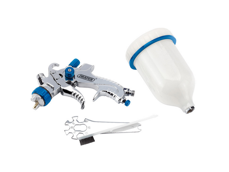 DR09706 | DRAPER Gravity Feed HVLP Air Spray Gun, 600ml - S10 Supplies