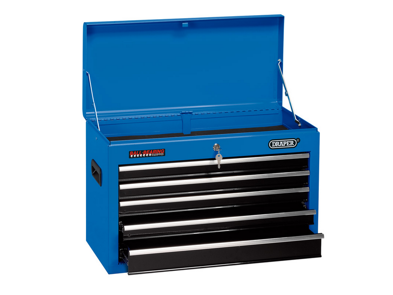 DR14604 | DRAPER Tool Chest, 5 Drawer, 26", Blue - S10 Supplies