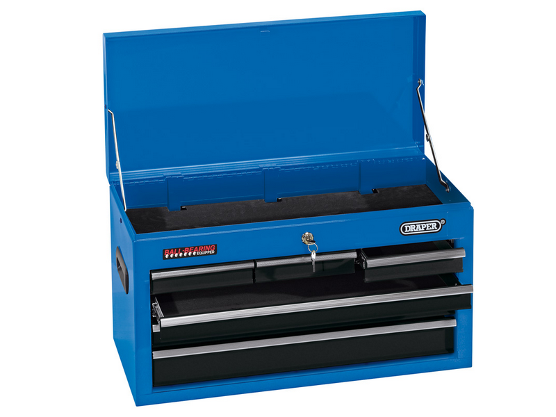 DR14606 | DRAPER Tool Chest, 6 Drawer, 26", Blue - S10 Supplies