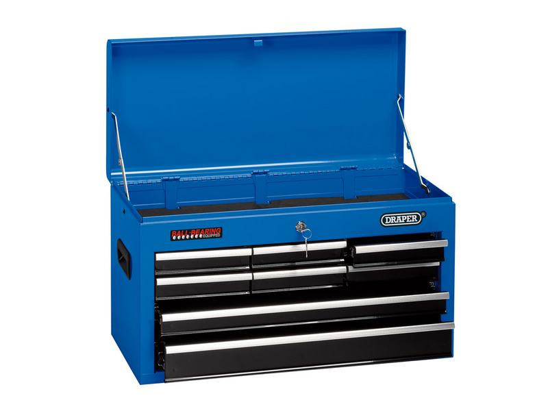 DR14898 | DRAPER Tool Chest, 8 Drawer, 26", Blue - S10 Supplies