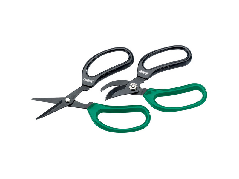 DR18299 | DRAPER Soft Grip Garden Scissor Set (2 Piece) - S10 Supplies