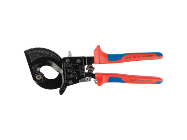 DR18555 | DRAPER Knipex 95 31 250 Ratchet Action Cable Cutter, 250mm ...