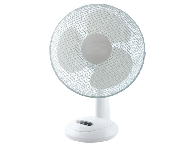 12FAN12 | 12" White Desk Fan - S10 Supplies