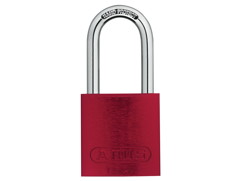 ABUKA45239 | ABUS Mechanical 72/40mm Aluminium Padlock 40mm Long Shackle Red Keyed Alike ...