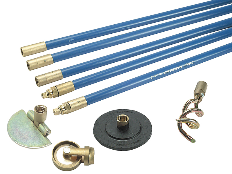 BAI1324 | Bailey 1324 Lockfast 3/4in Drain Rod Set 4 Tools - S10 Supplies