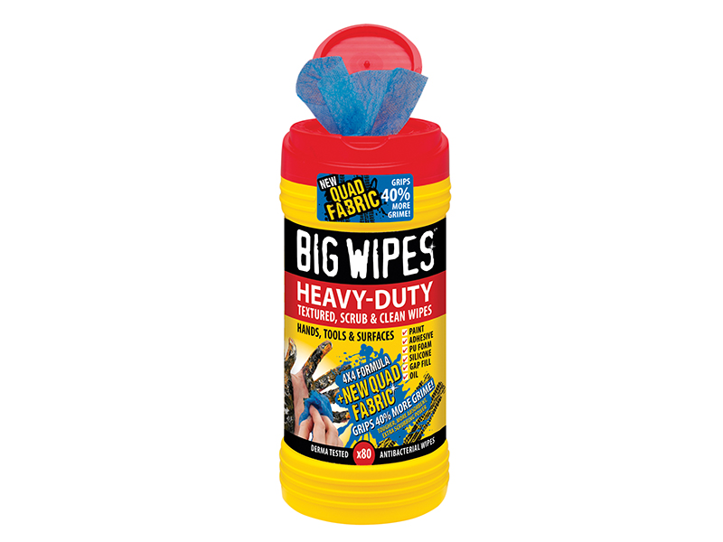 BGW2420 | Big Wipes 4x4 Heavy-Duty Cleaning Wipes (Tub 80) - S10 Supplies