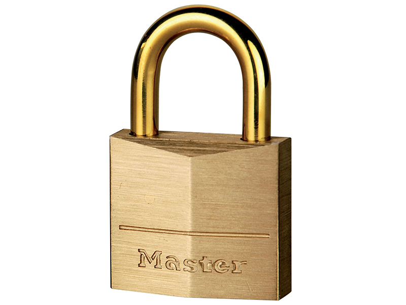 MLK635 | Master Lock Solid Brass 35mm Padlock with Brass Plated Shackle ...