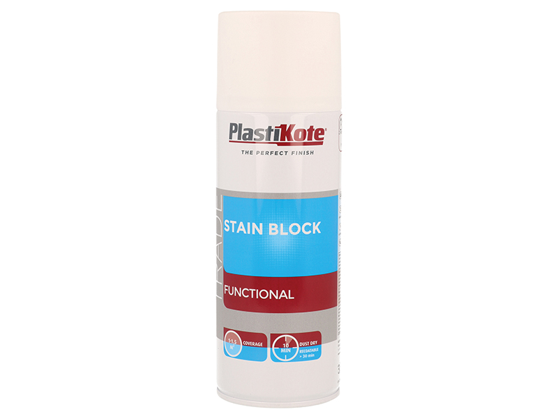 PKT71019 | PlastiKote Trade Stain Block Spray Paint White 400ml - S10 ...