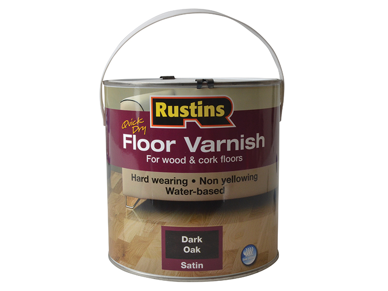 RUSQDCFVDO25 | Rustins Quick Dry Coloured Floor Varnish Dark Oak 2.5 ...