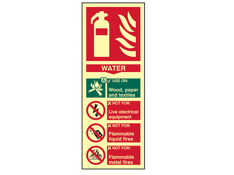 SCA1590 | Scan Fire Extinguisher Composite Water - Photoluminescent 75 ...