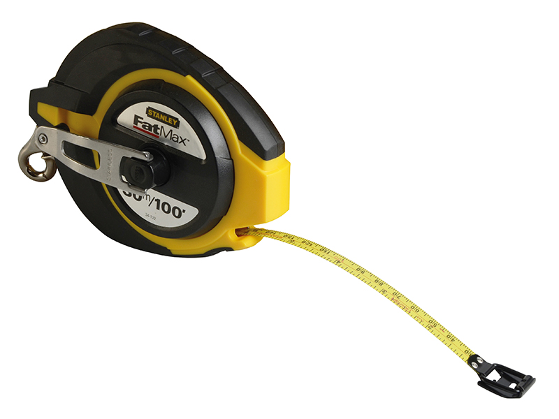 STA034132 | Stanley Tools FatMax® Closed Case Steel Long Tape 30m/100ft ...