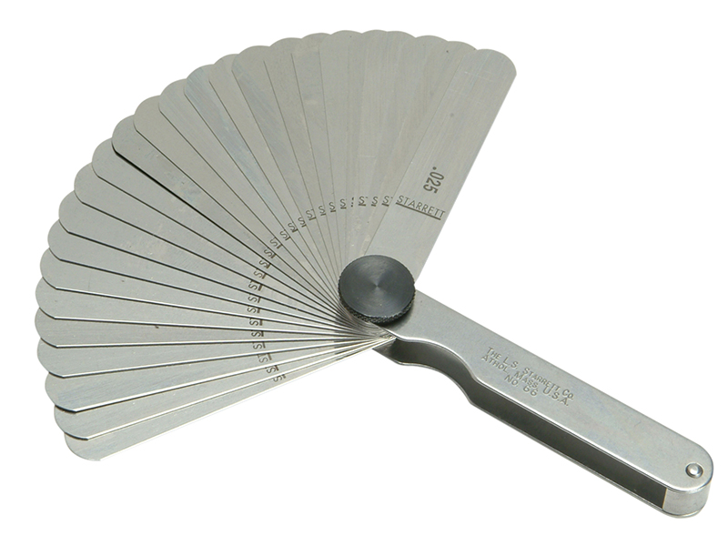 STR66 | Starrett 66 Feeler Gauge 26 Piece Set 0.0015-0.025in - S10 Supplies