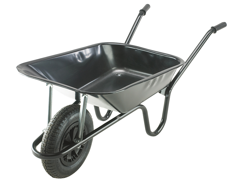 WALCBPDD | Walsall 85L Black Contractor Heavy-Duty Builders Wheelbarrow ...
