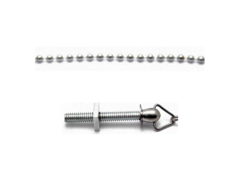 43EP200147 | 12" CHROME PLATED BASIN CHAIN BALL LINK WITH METAL STAY ...