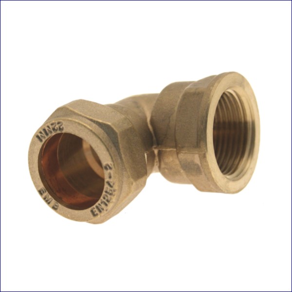 64EP320310 | EP COMPRESSION ELBOW FEMALE DZR 15mm x 1/2in - S10 Supplies
