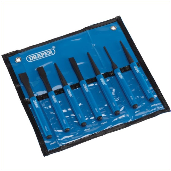 DR23187 | DRAPER Chisel and Punch Set (7 Piece) - S10 Supplies