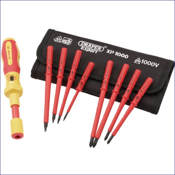 DR65372 | DRAPER XP1000 VDE Interchangeable Torque Screwdriver Set (9 ...