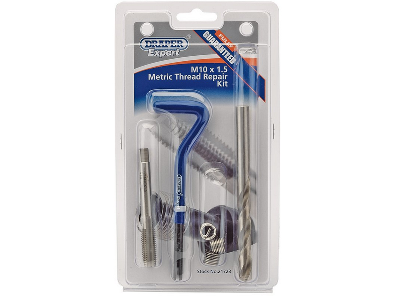 DR21723 | DRAPER Metric Thread Repair Kit, M10 x 1.5 - S10 Supplies