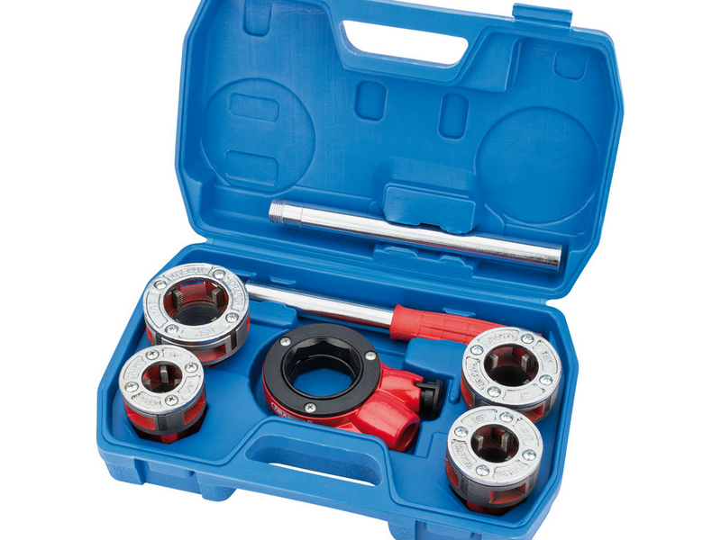 DR22498 | DRAPER Imperial Ratchet Pipe Threading Kit (7 Piece) - S10 ...