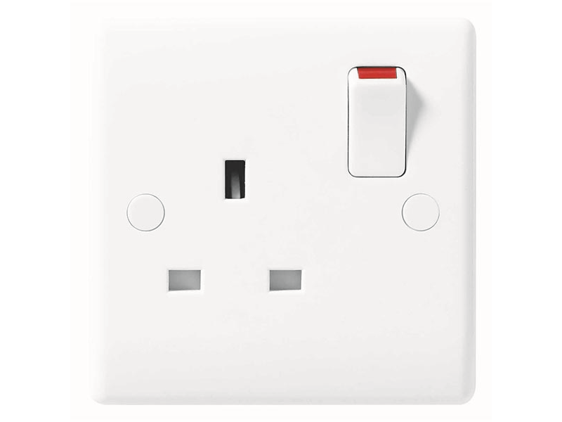 22LUC821 | BG NEXUS WHITE SINGLE SWITCHED SOCKET ROUNDED CORNERS - S10 ...