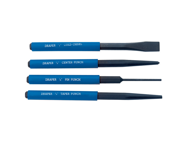 DR26559 | DRAPER Chisel and Punch Set (4 Piece) - S10 Supplies