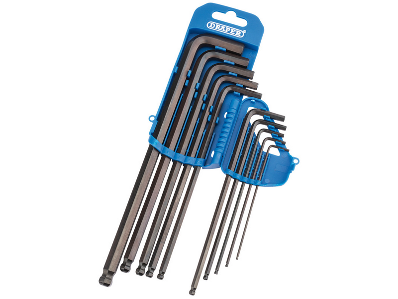 DR33719 | DRAPER Extra Long Metric Hex. and Ball End Hex. Key Set (10 Piece) - S10 Supplies