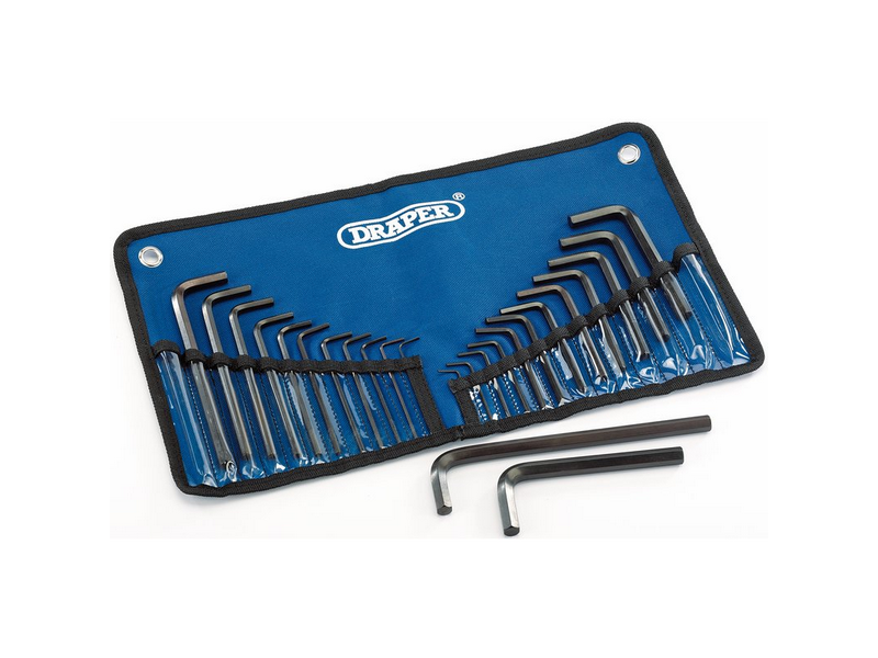 DR33892 | DRAPER Metric/Imperial Combined Hexagon Key Set (25 Piece) - S10 Supplies