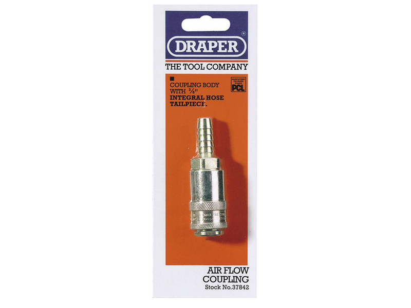 DR37842 | DRAPER 3/8" Thread PCL Coupling with Tailpiece - S10 Supplies