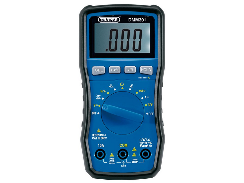 DR41822 | DRAPER Automotive Digital Multimeter, 1 x Temperature Probe ...