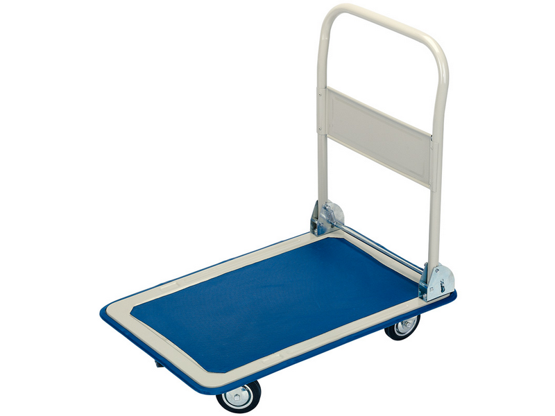 DR44005 | DRAPER Platform Trolley with Folding Handle, 630 x 480 x ...