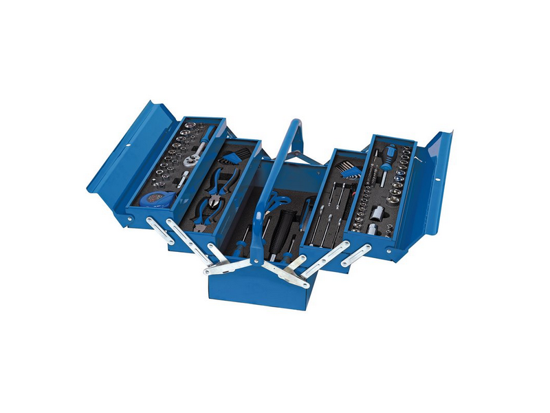 DR48091 | DRAPER Tool Kit in Steel Cantilever Toolbox (126 Piece) - S10 ...