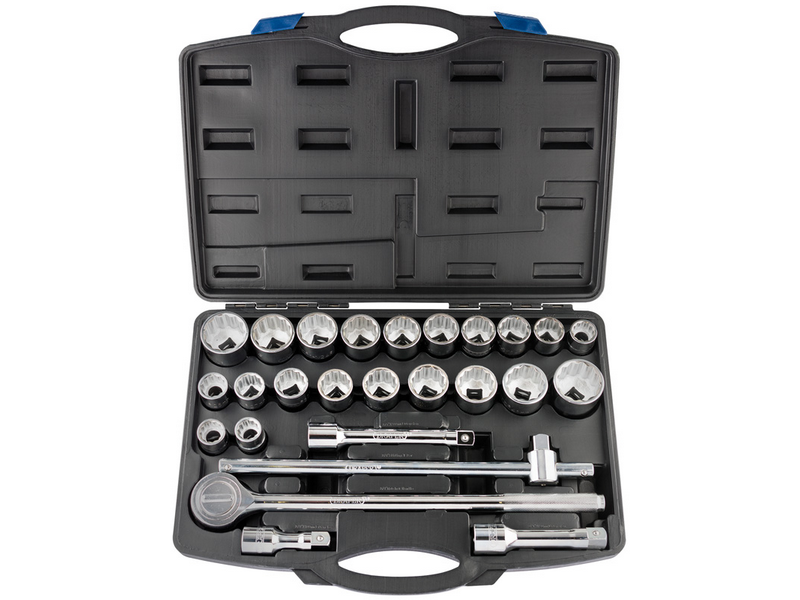 DR48329 | DRAPER Combined MM/AF Socket Set, 3/4" Sq. Dr., Black (26 ...