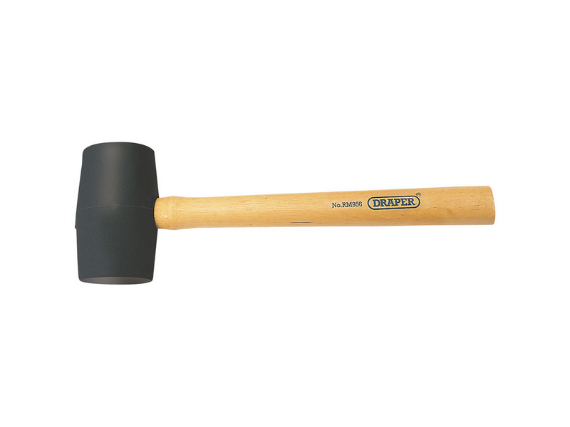 DR51095 | DRAPER Rubber Mallet With Hardwood Shaft, 410g/14.5oz - S10 ...