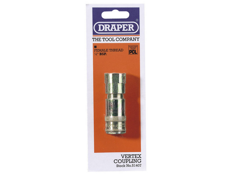 DR51407 | DRAPER 1/2" BSP Taper Female Thread Vertex Air Coupling - S10 ...