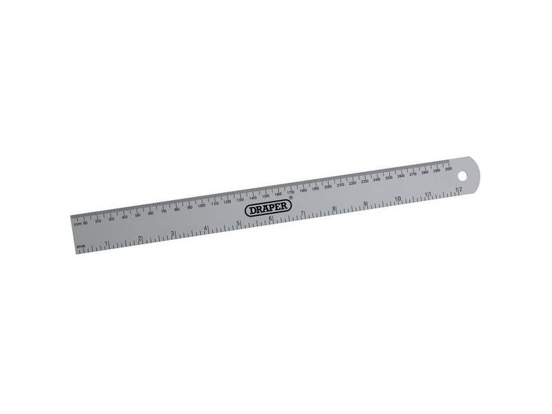 DR52191 | DRAPER Aluminium Rule, 300mm/12" - S10 Supplies