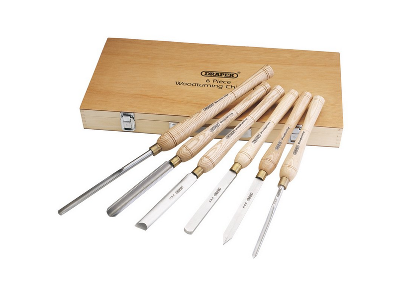 DR58697 | DRAPER HSS Woodturning Chisel Set (6 Piece) - S10 Supplies