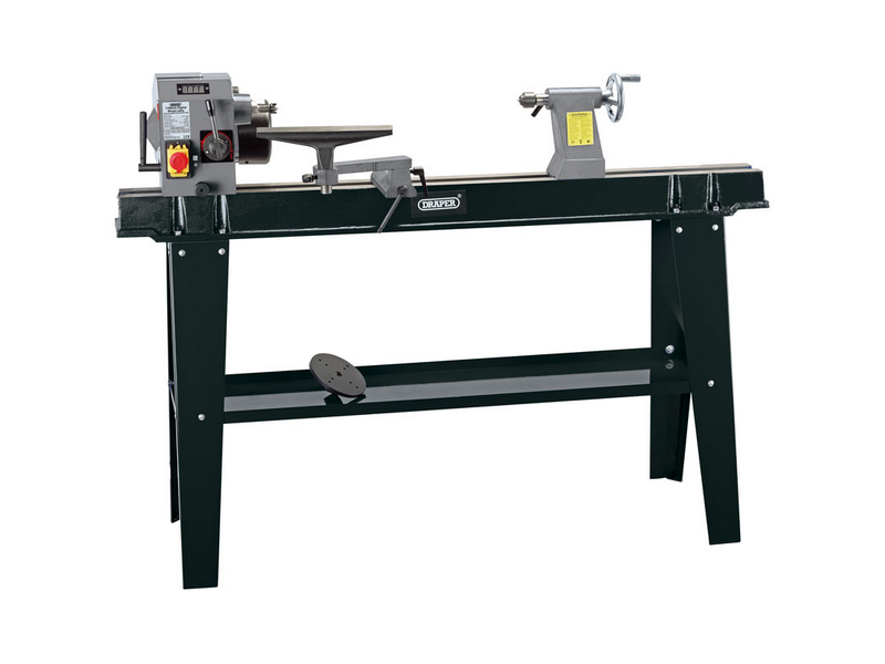 DR60990 | DRAPER Variable Speed Wood Lathe with Digital Display, 750W ...