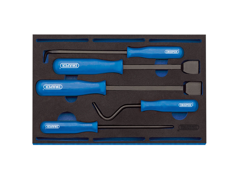 DR63497 | DRAPER Scraper and Remover Set in 1/4 Drawer EVA Insert Tray ...