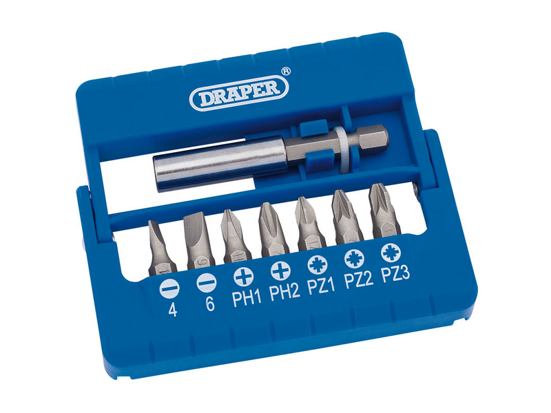 DR82391 | DRAPER Screwdriver and Magnetic Bit Set (8 Piece) - S10 Supplies