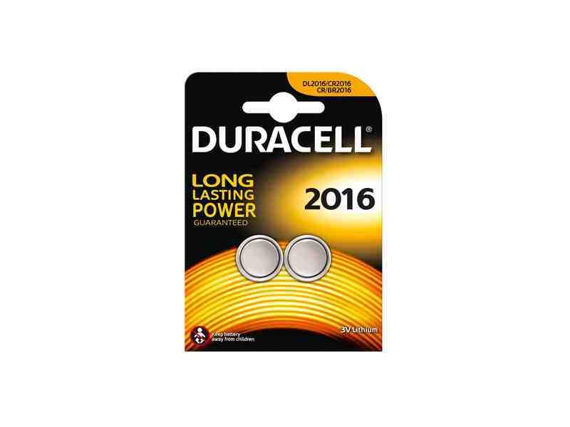 DURCR2016 | DURACELL CR2016 3v Lithium Battery 2pk - S10 Supplies